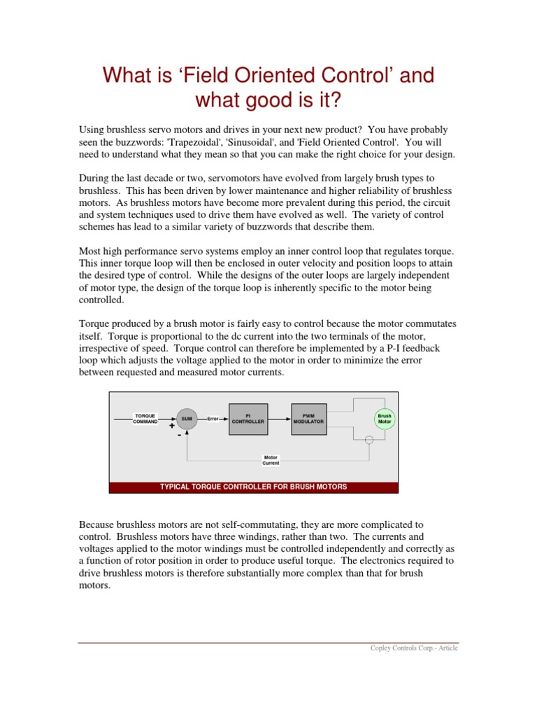 Field Oriented Control | PDF