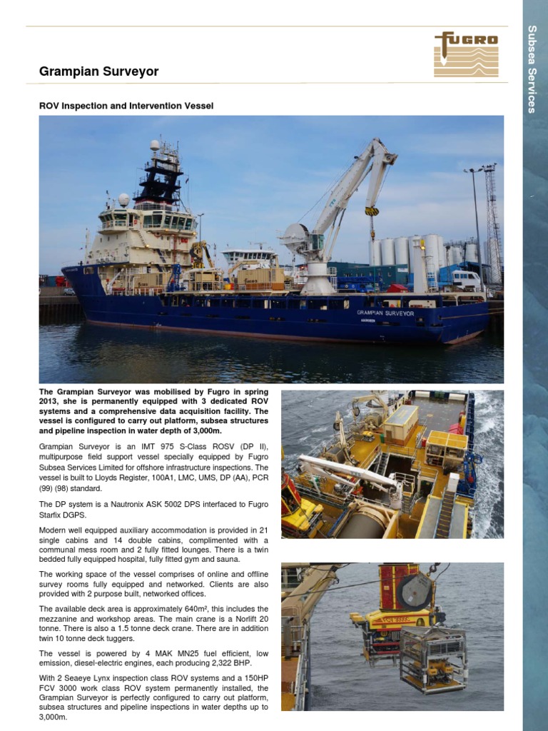 ROV Inspection and Intervention Vessel | PDF | Subsea (Technology) | Ships