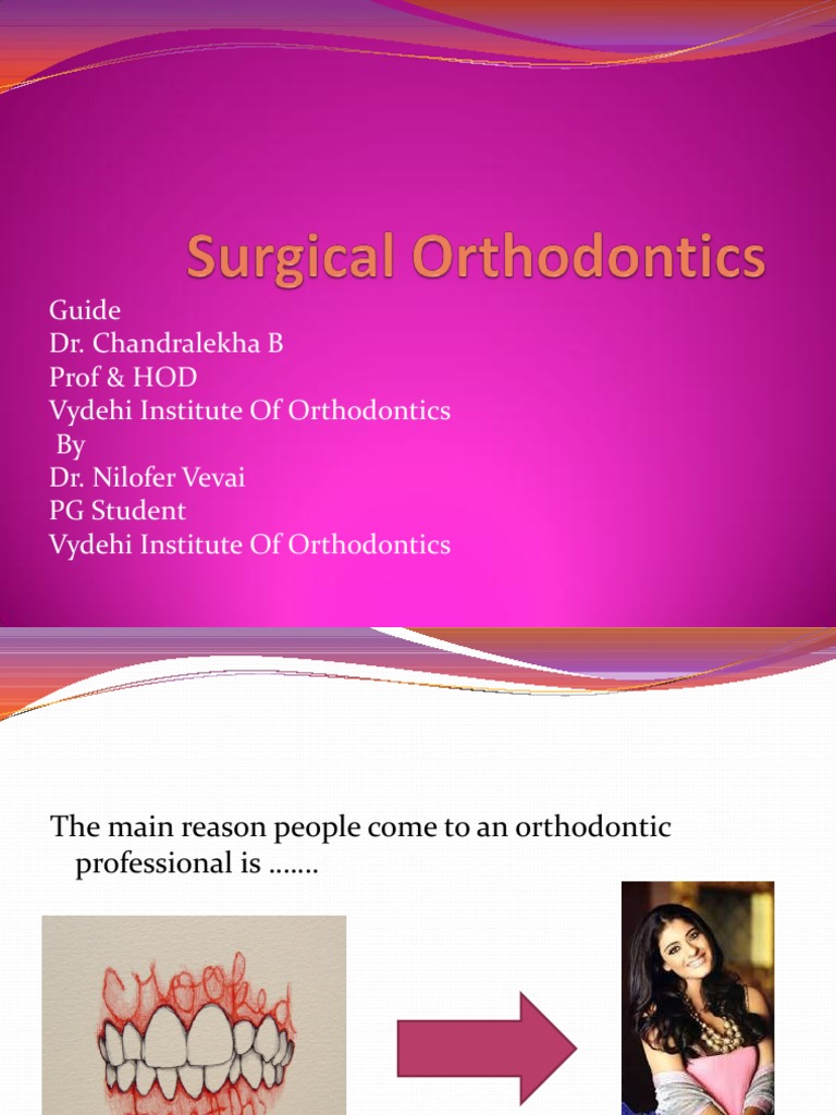 Surgical Orthodontics | PDF | Orthodontics | Face