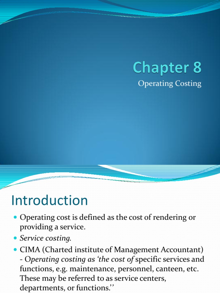 Operating Costing | Download Free PDF | Rendering (Computer Graphics ...