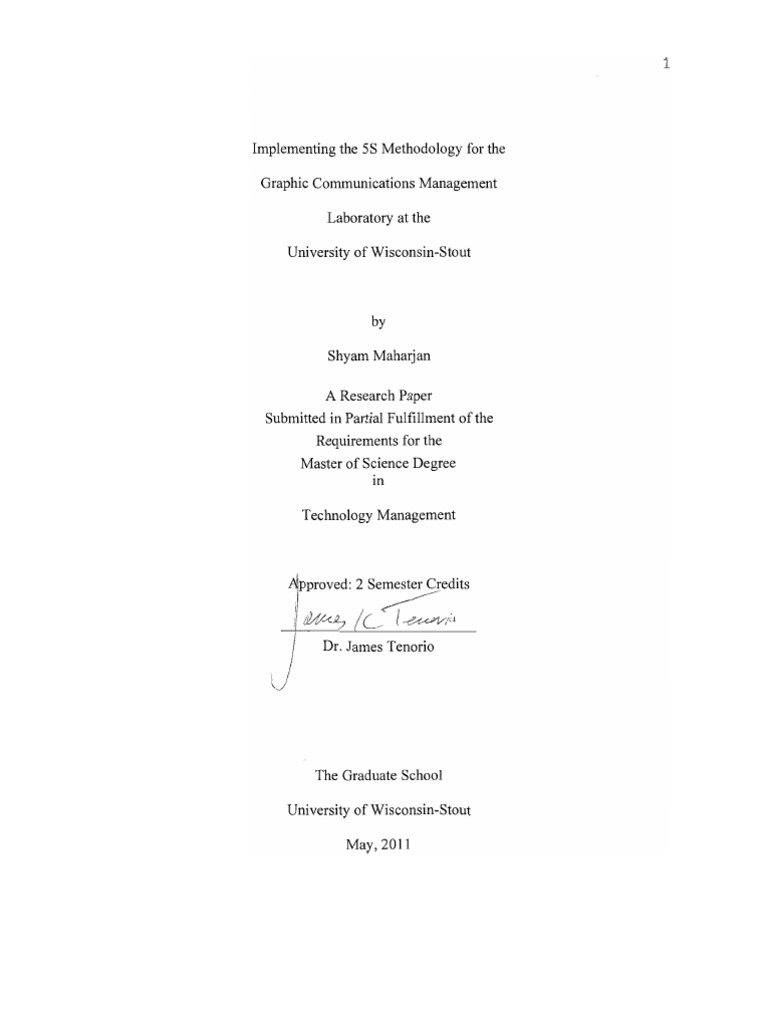 Implementing The 5S Methodology PDF | PDF | Lean Manufacturing ...