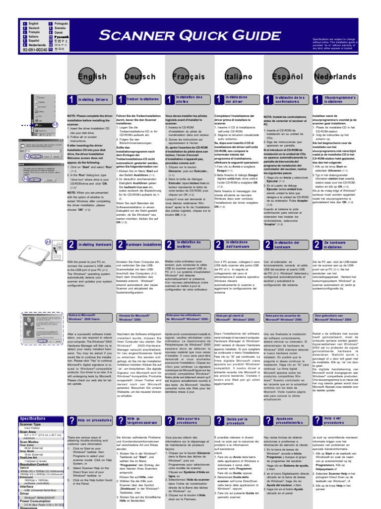 Scanner Manual | PDF