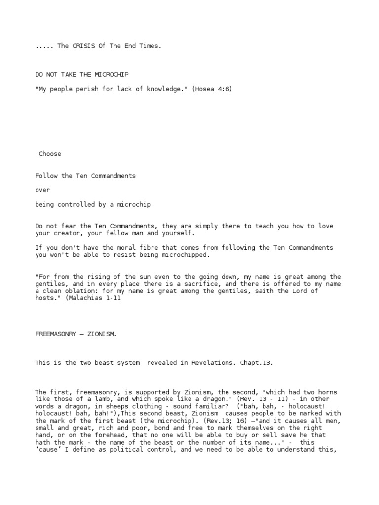 Zio Masonry | PDF | Book Of Revelation | Satan