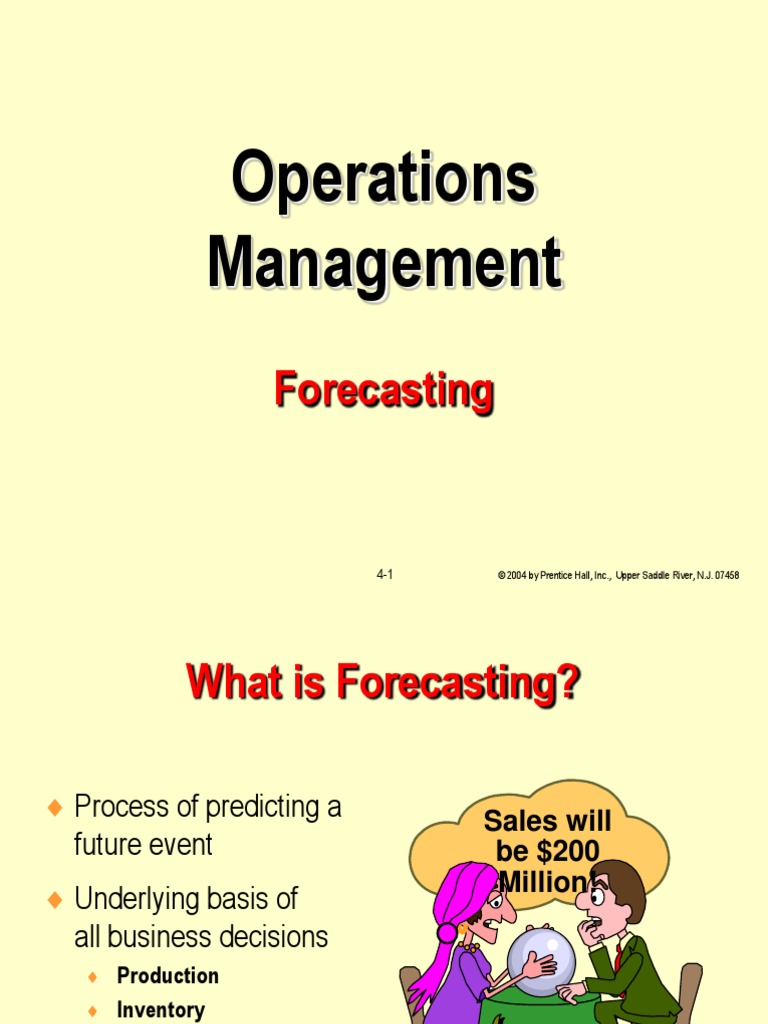 Operations Management: Forecasting | PDF | Forecasting | Seasonality