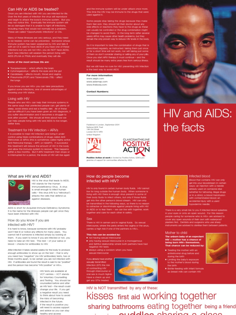 English Hiv Leaflet | PDF | Management Of Hiv/Aids | Hiv/Aids