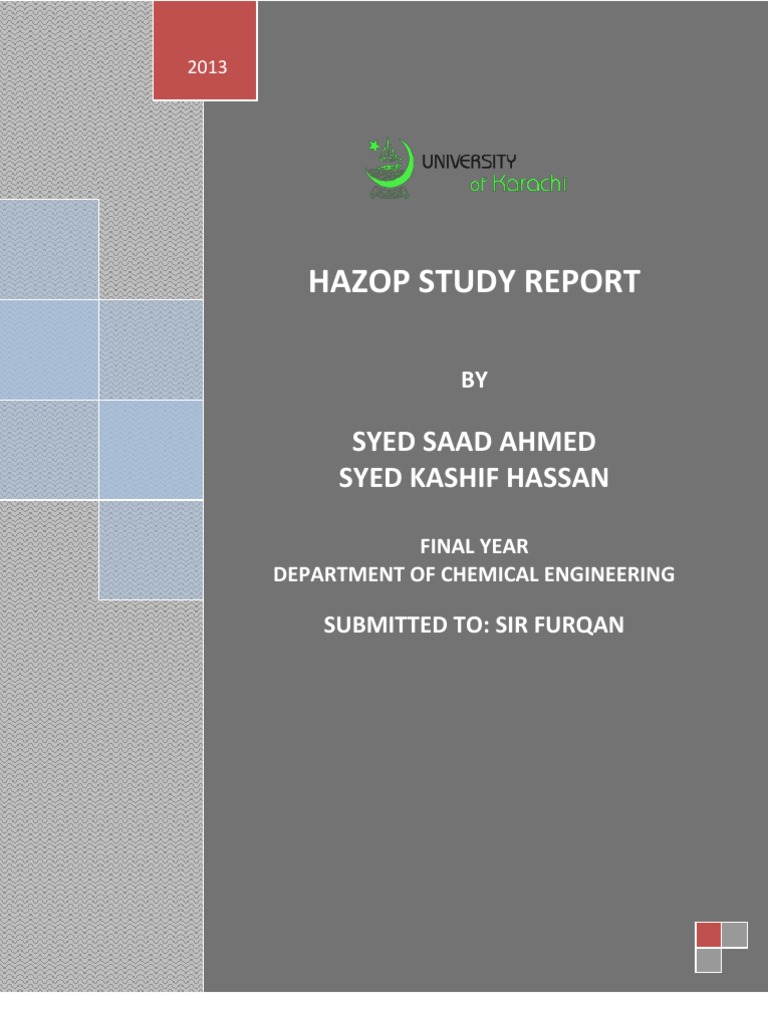 HAZOP Study (Part I) | PDF