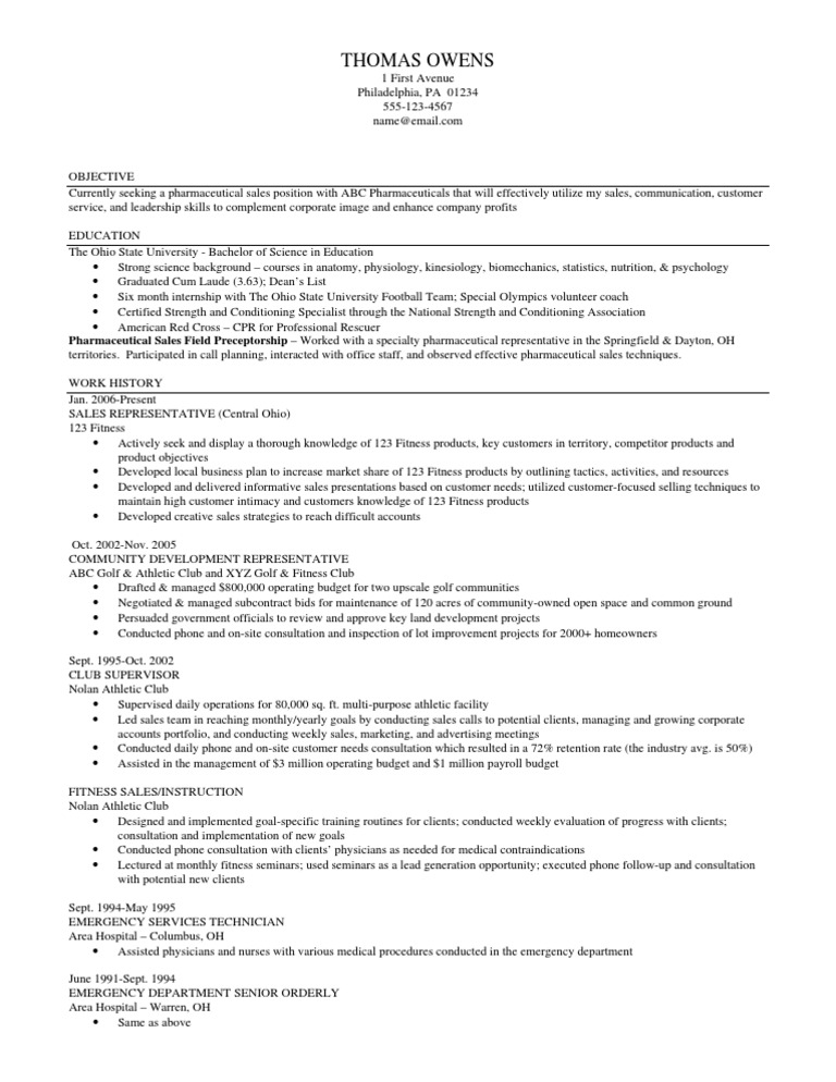 Blinded Original Resume | PDF | Sales | Health Care