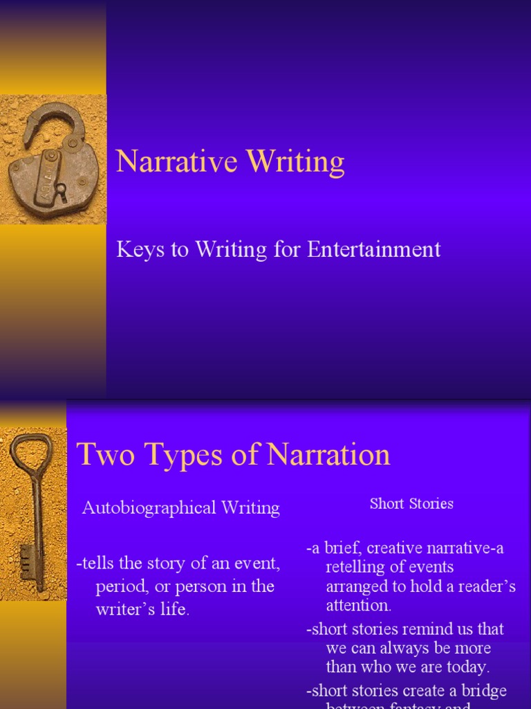 Grade 7 Narrative Writing Writers Narrative