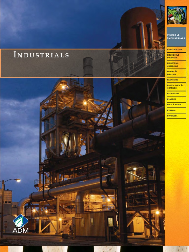 ADM Fuels and Industrials Catalog | PDF | Starch | Varnish