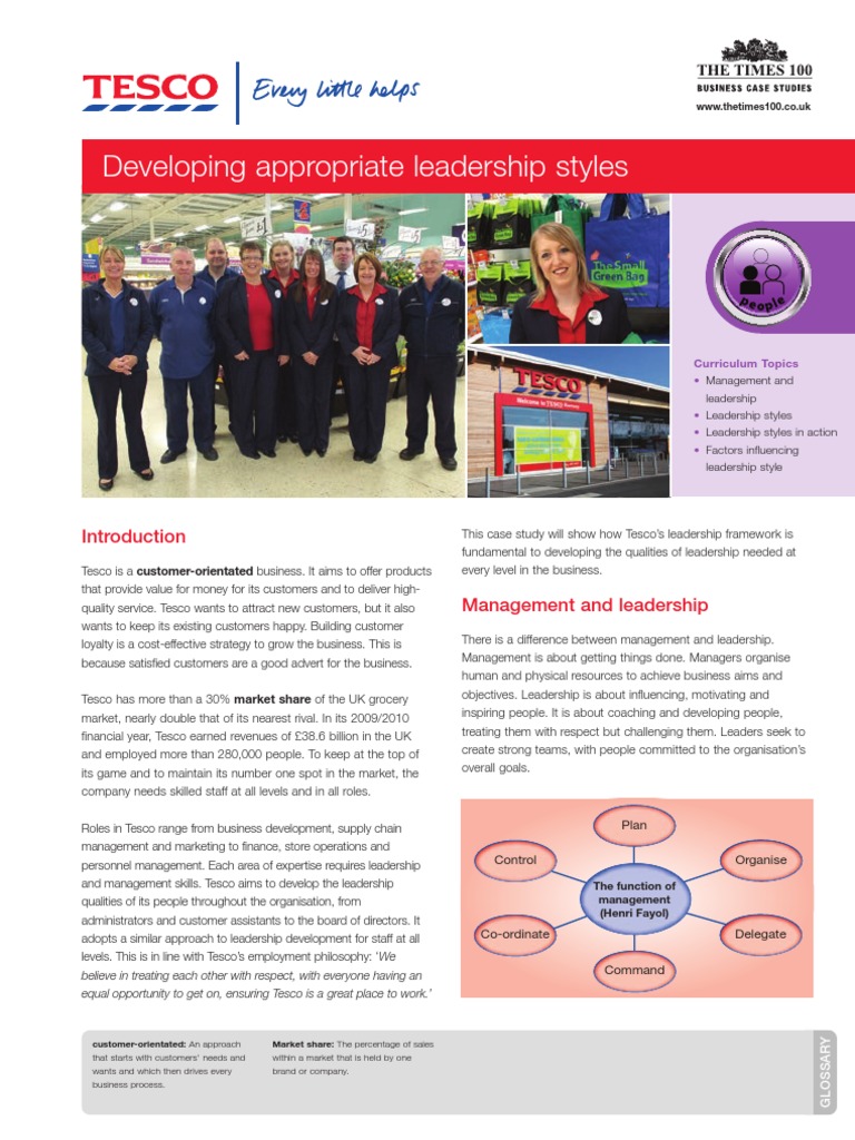 Tesco Edition 16 Full | PDF | Tesco | Leadership