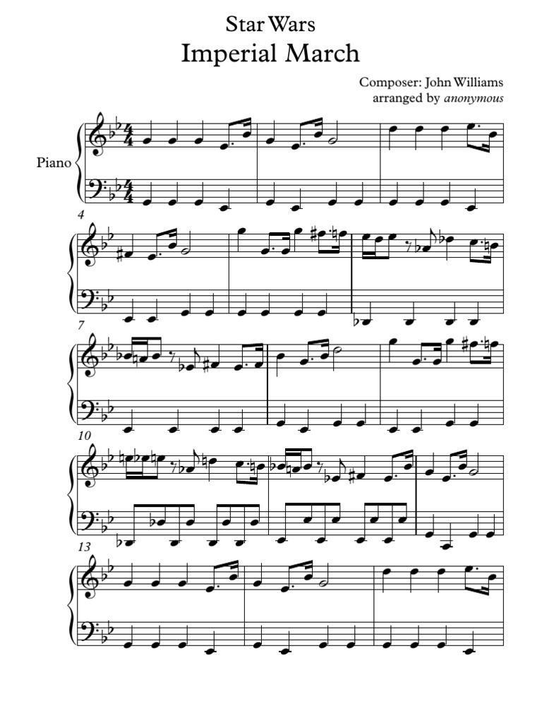 Imperial March (Star Wars) (Easy Version) - 0 PDF | PDF