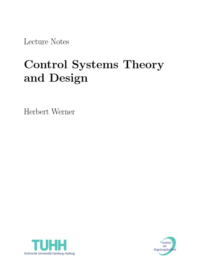 Control System Theory and Design | PDF | Eigenvalues And Eigenvectors ...