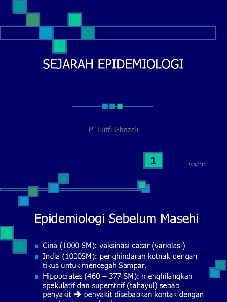 Sejarah Epidemiologi | PDF