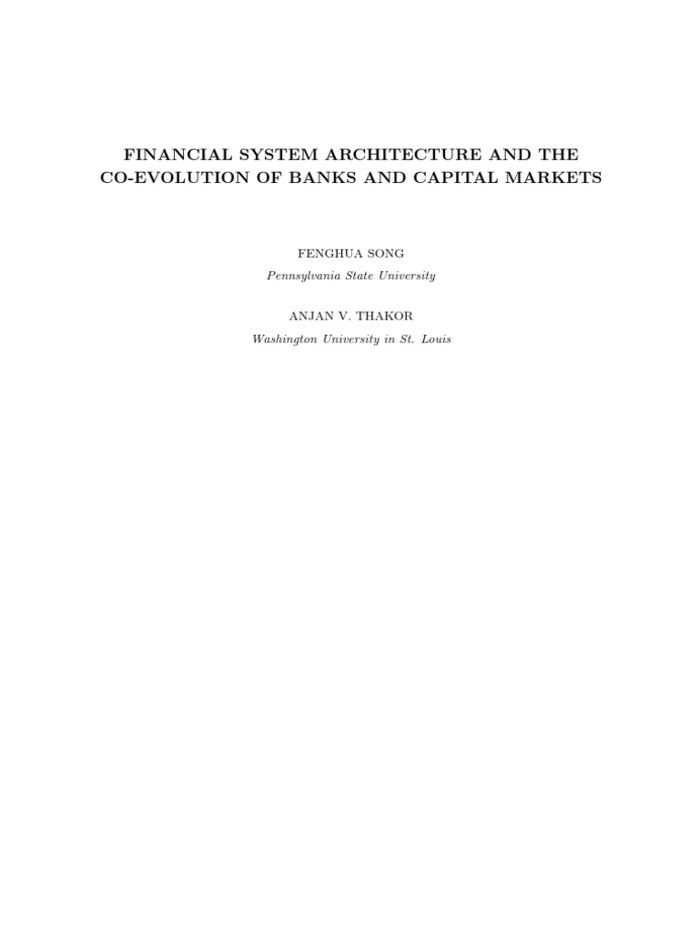 Capital Market | PDF | Capital Market | Securitization