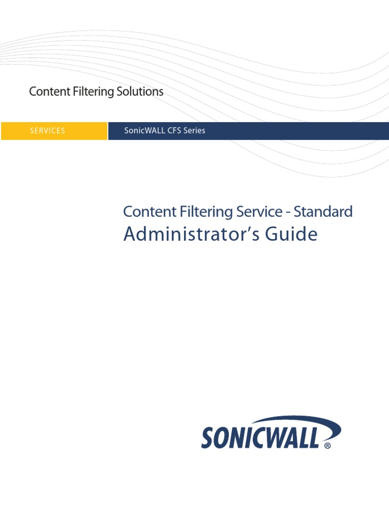 SonicWall CFS Admin Guide | PDF | World Wide Web | Internet & Web