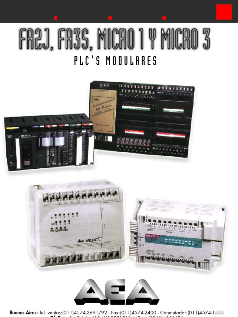 Módulos PLC Micro 1 y Micro 3 | PDF | Relé | Unidad Central de ...