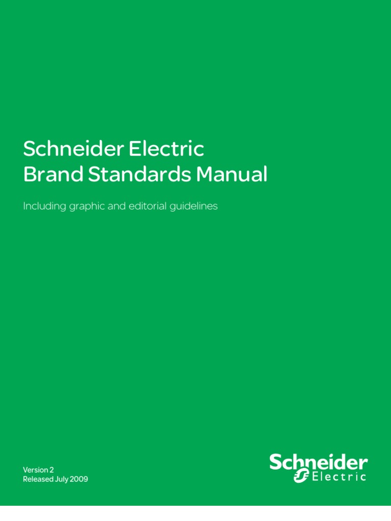 Schneider Electric Brand Standards Manual | PDF | Art | Technology ...