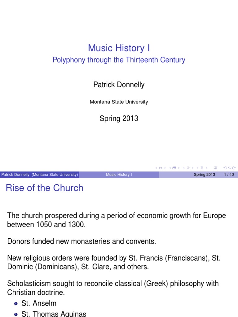History of Polyphony | PDF | Music Theory | Musicology
