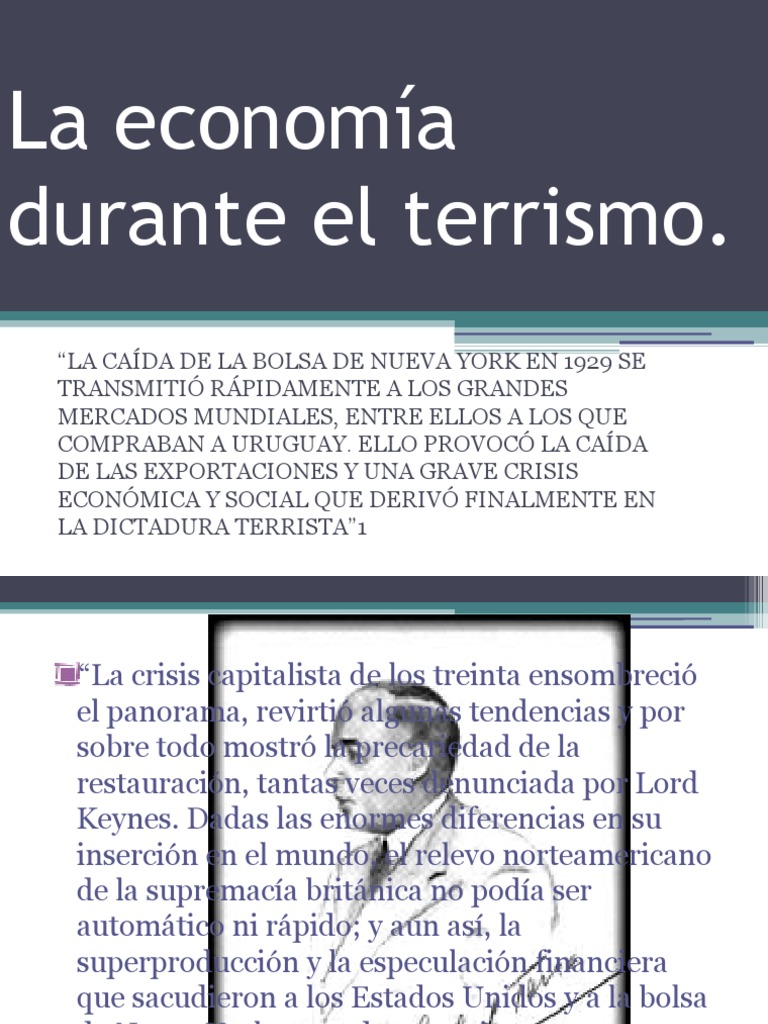 La Economía Durante El Terrismo | PDF | Gran depresion | Uruguay