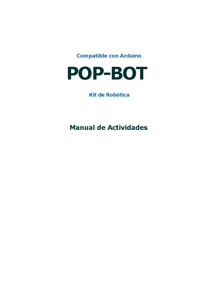 Manual POP-BOT Es2 | PDF | Arduino | Point and Click