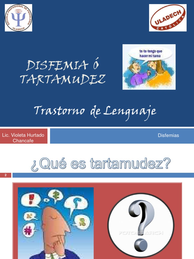 Diapositivas de Disfemia | Tartamudeo | Enfermedades y trastornos