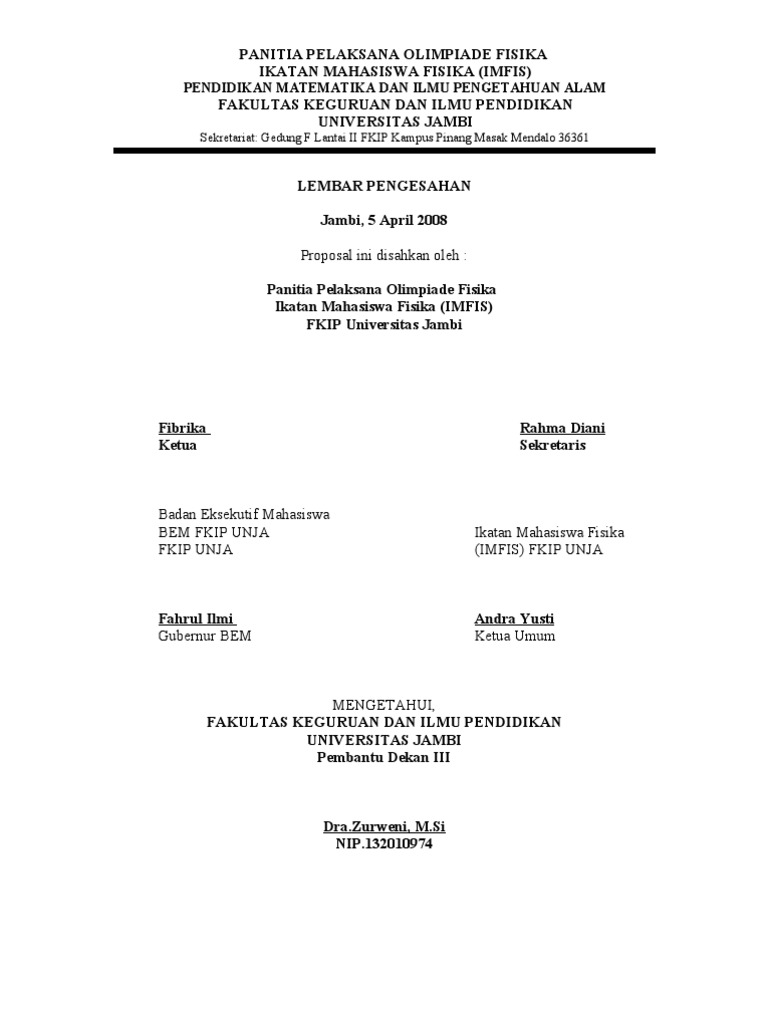 Proposal Olimpiade Fisika 2008 | PDF