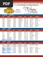 Torah Portions Schedule 2026 | PDF | Torah | Hebrew Calendar