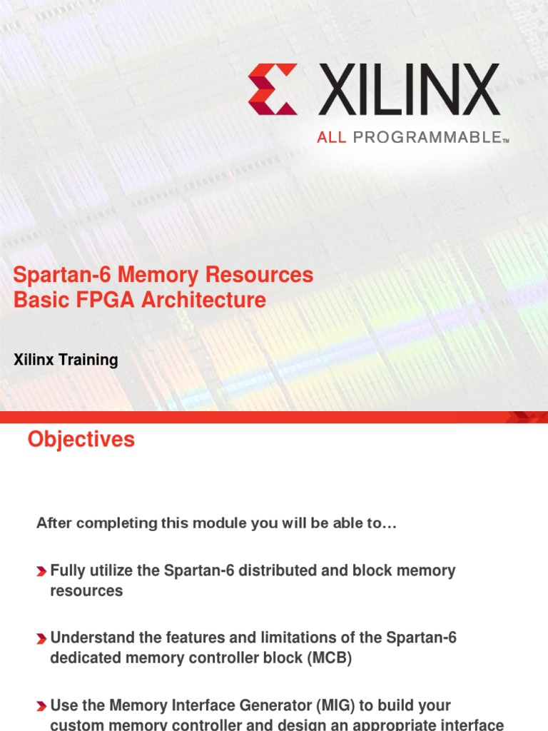 Spartan 6 Memory Resources | PDF | Field Programmable Gate Array ...