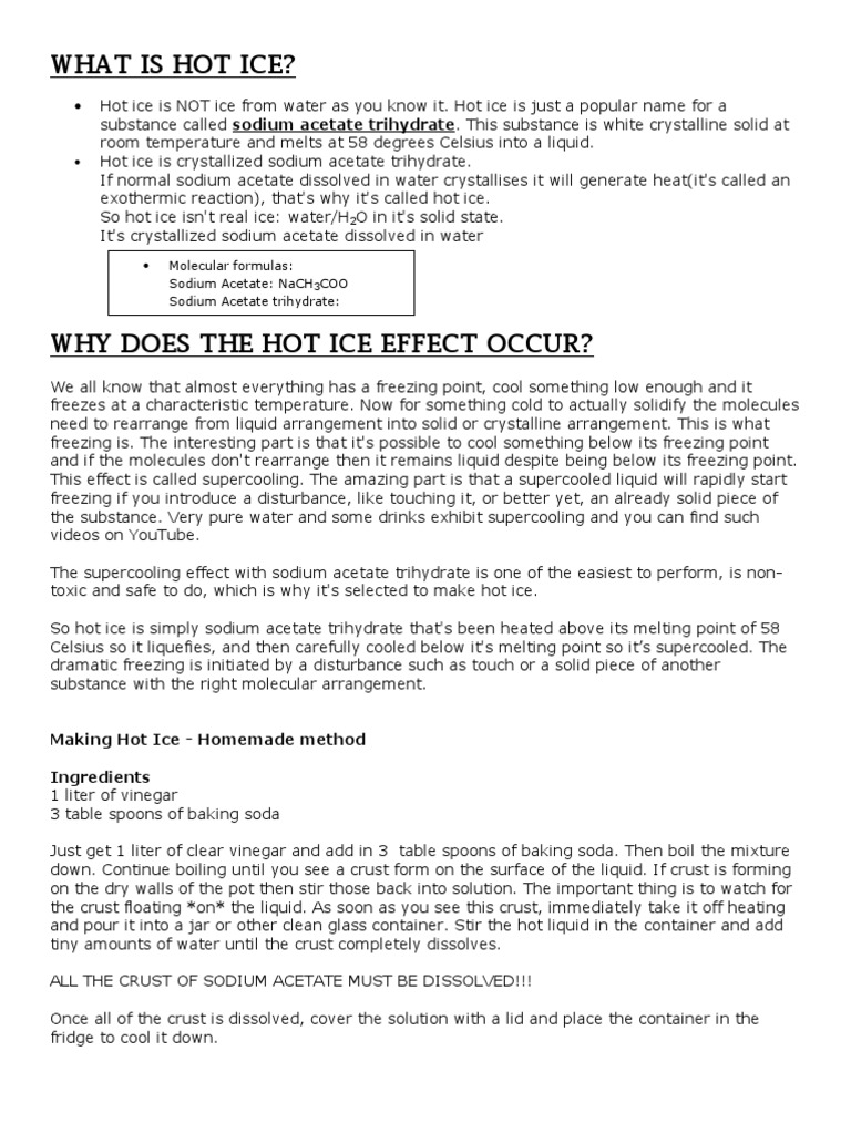 What Is Hot Ice | PDF