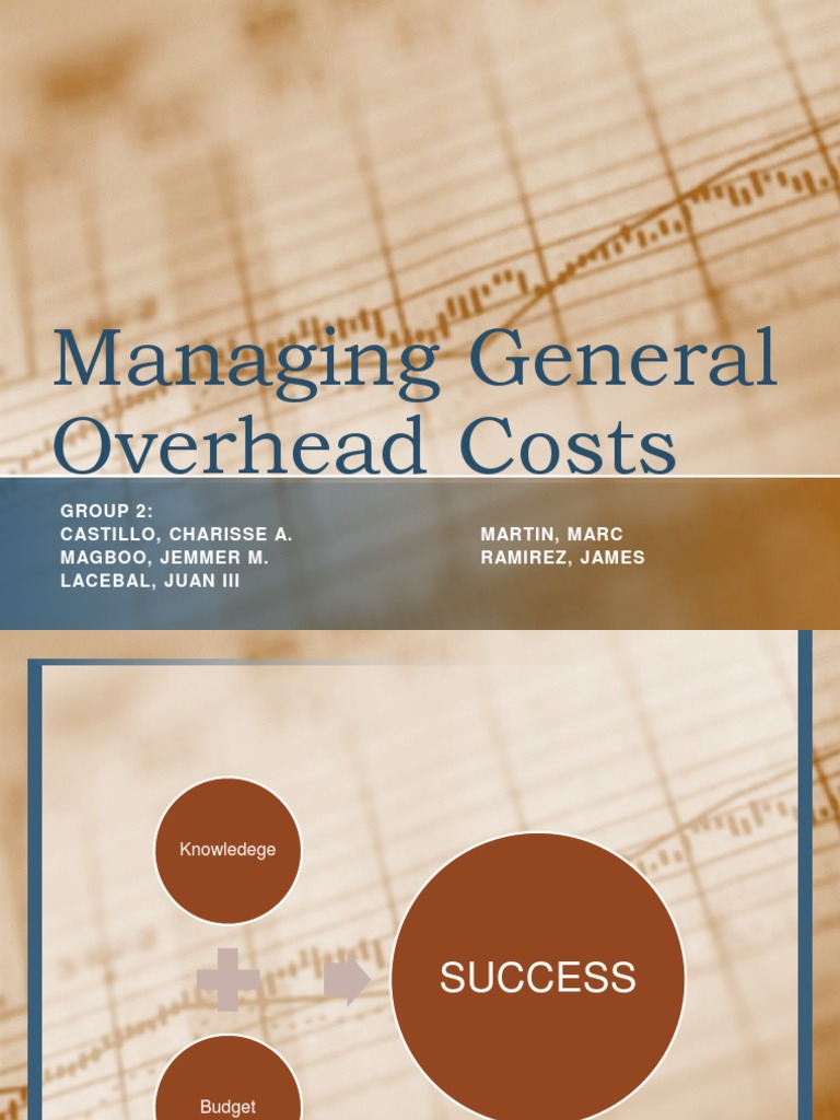 Managing General Overhead Costs Final | PDF | Employment | Business