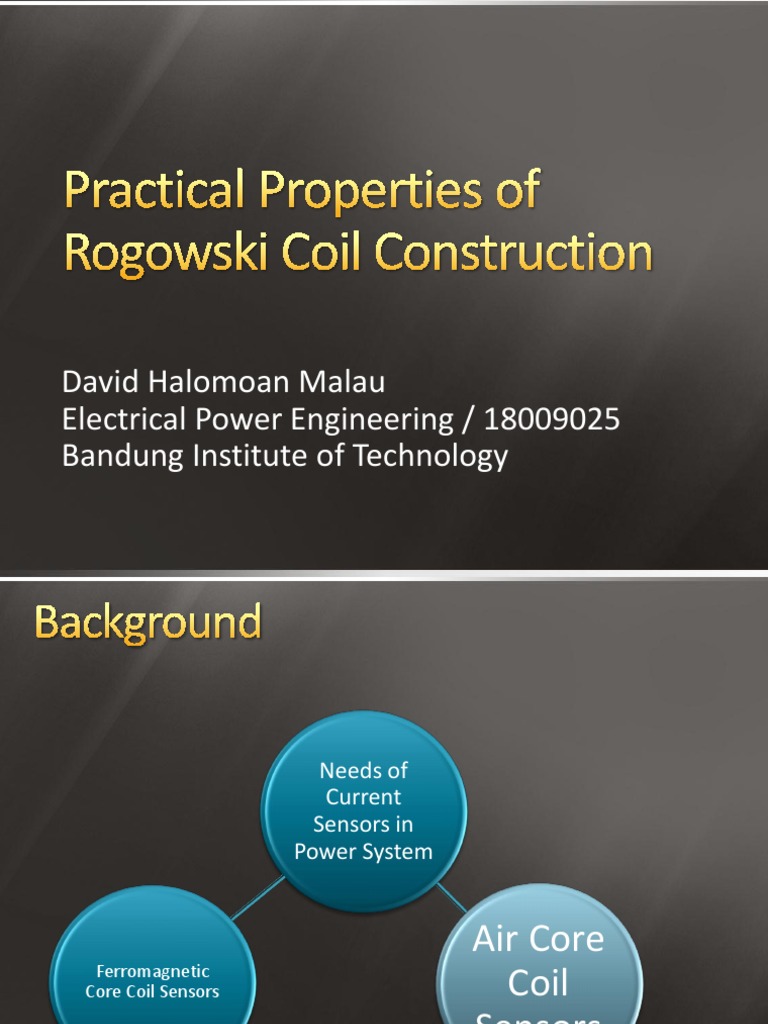 Practical Properties of Rogowski Coil Construction - Presentation Slide ...