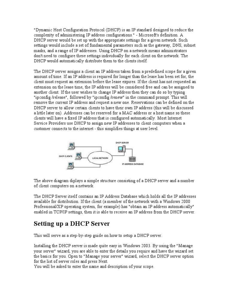 DHCP Configuration Step by Step | Ip Address | Domain Name System