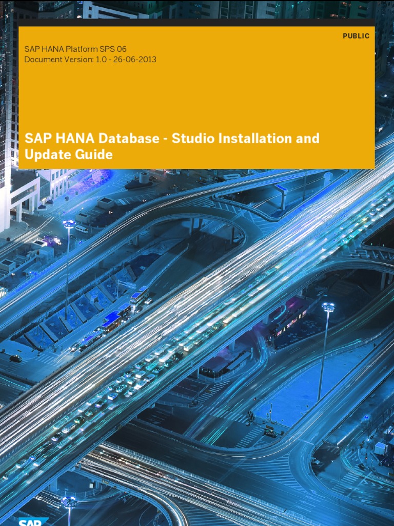 SAP HANA Studio Installation Update Guide En | Installation (Computer ...