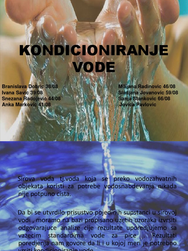 Kondicioniranje Vode 3 | PDF