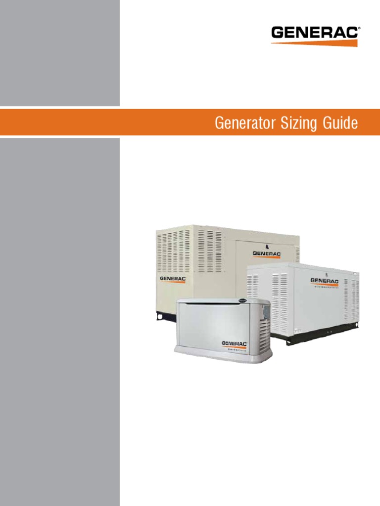Generac SizingGuide | PDF | Electrical Engineering | Electricity