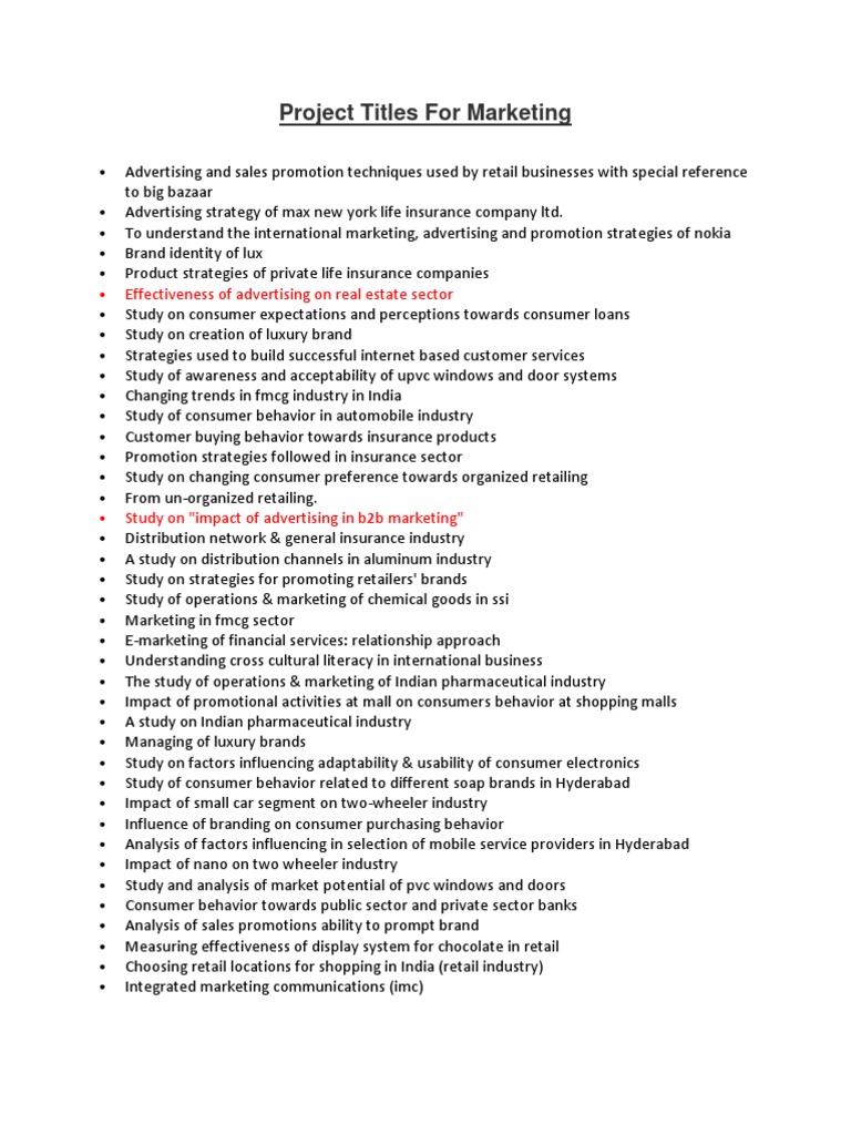 Comprehensive Marketing Research Studies | PDF