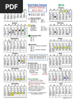 DSBN Secondary School Year Calendar | PDF