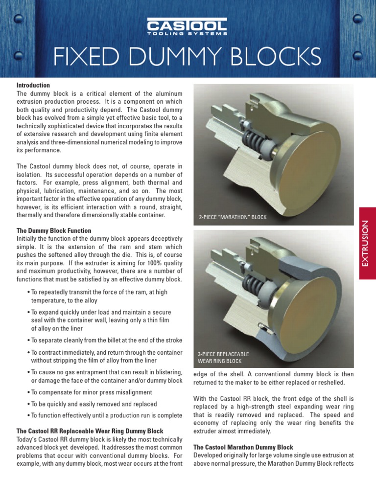 10-Fixed Dummy Blocks | PDF | Extrusion | Building Engineering