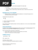 Biostats Exam Cheat Sheet | PDF | Type I And Type Ii Errors ...
