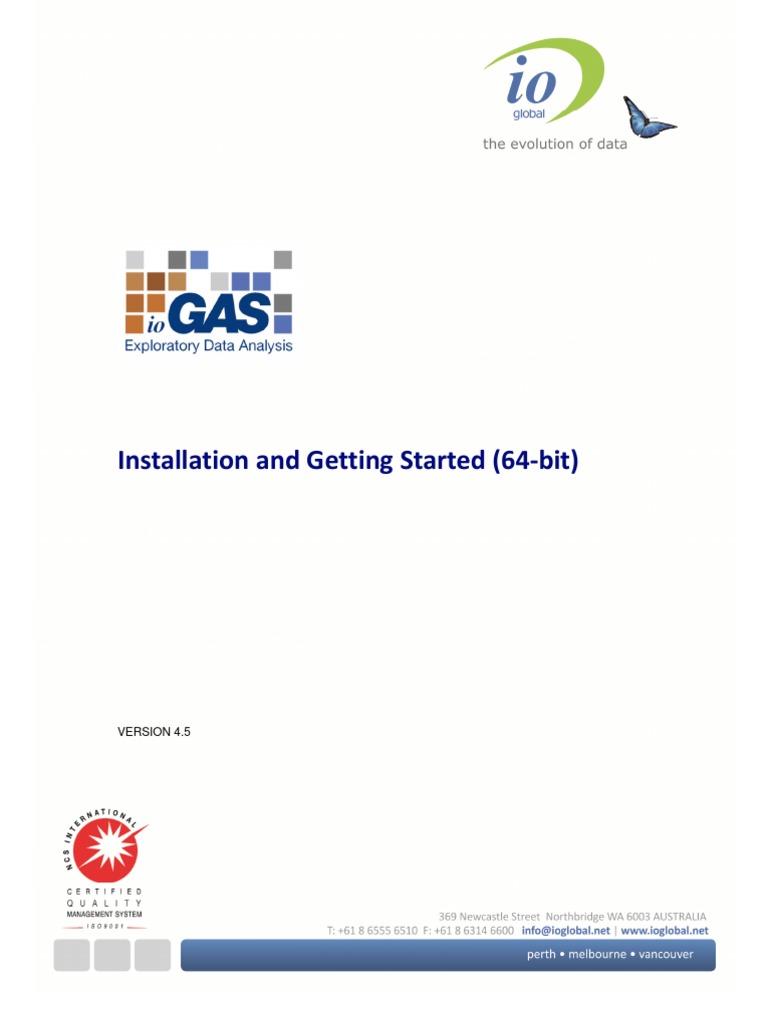 ioGAS Installation and Getting Started 4.5. 64 Bit PDF | PDF | Installation (Computer Programs ...