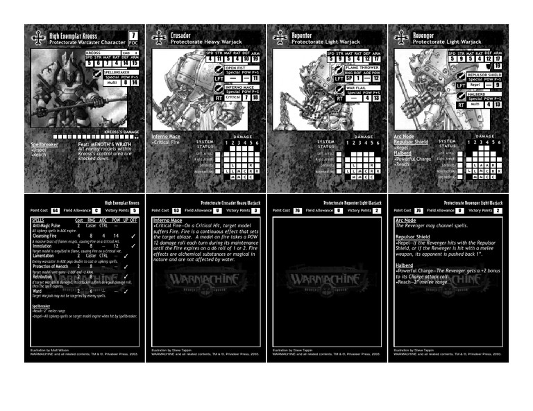 High Exemplar Kreoss Crusader Repenter Revenger: Protectorate Warcaster ...
