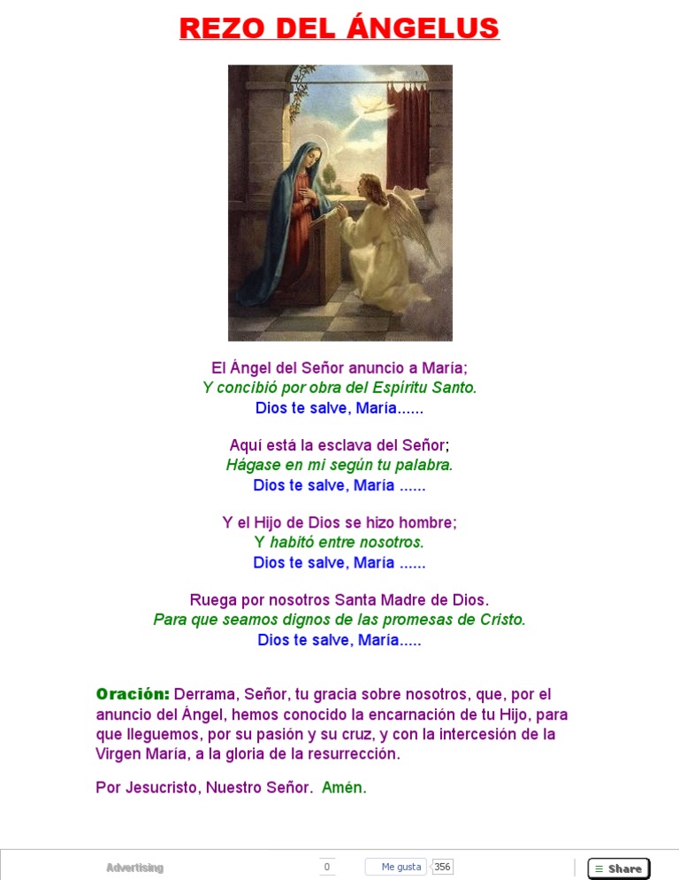 REZO DEL ÁNGELUS