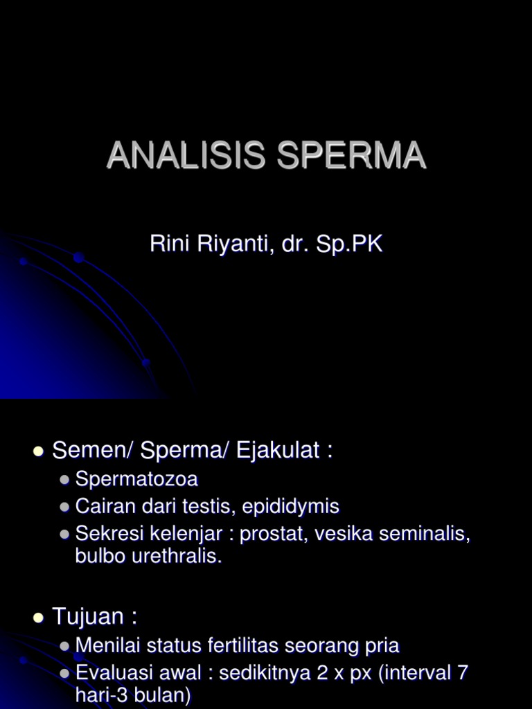 ANALISA KUALITAS SPERMA | PDF
