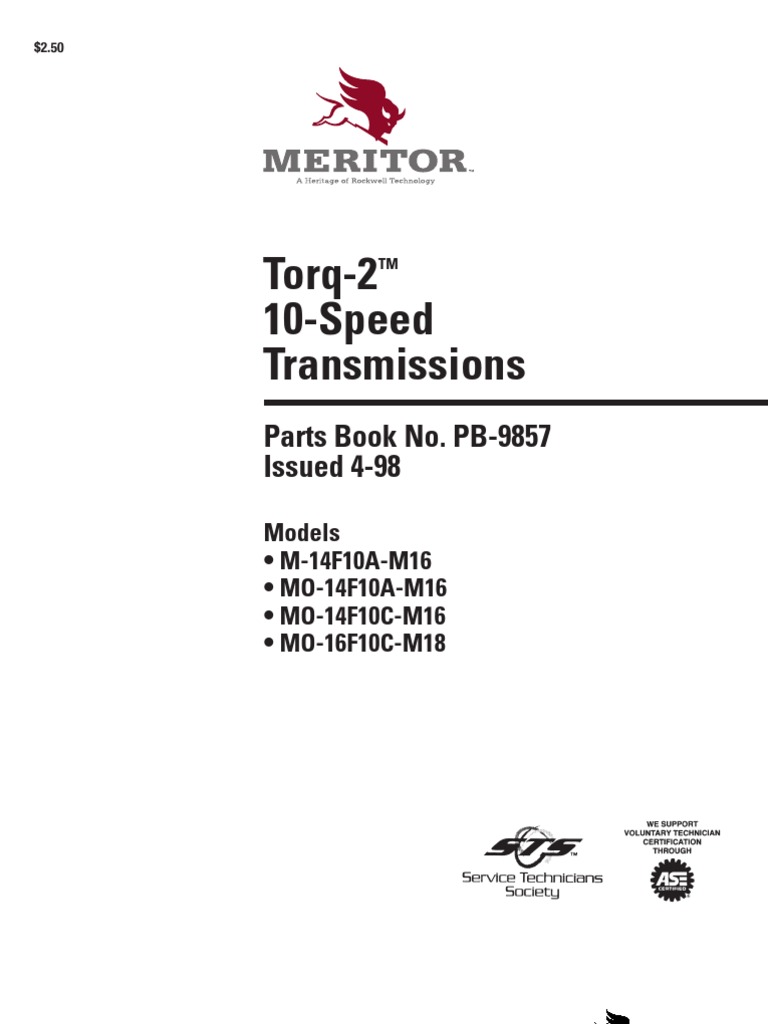 Catalogo de Partes Transmiciones Meritor | PDF | Transmission ...