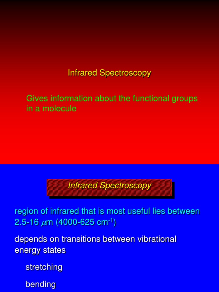 IR Spectroscopy Guide for Identifying Functional Groups | PDF ...