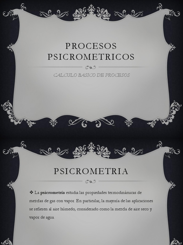 Procesos Psicrometricos | PDF