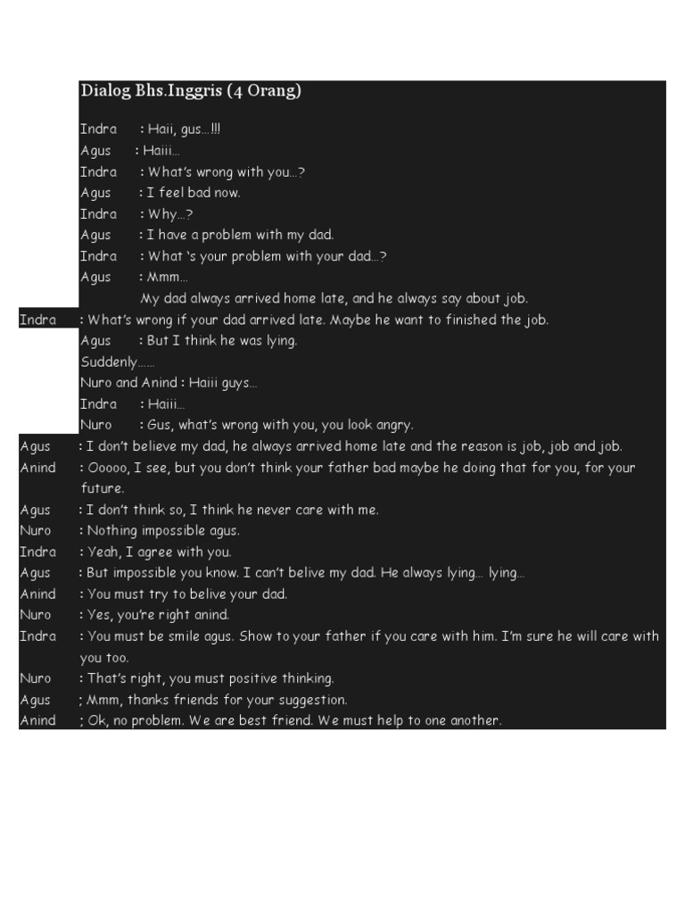 Dialog Bahasa Melayu | PDF