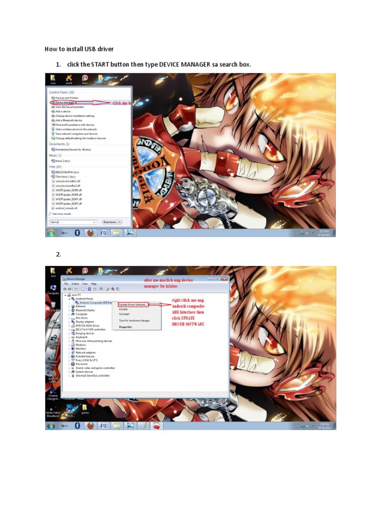 How To Install USB Driver | PDF | Proxy Server | Computer Networking