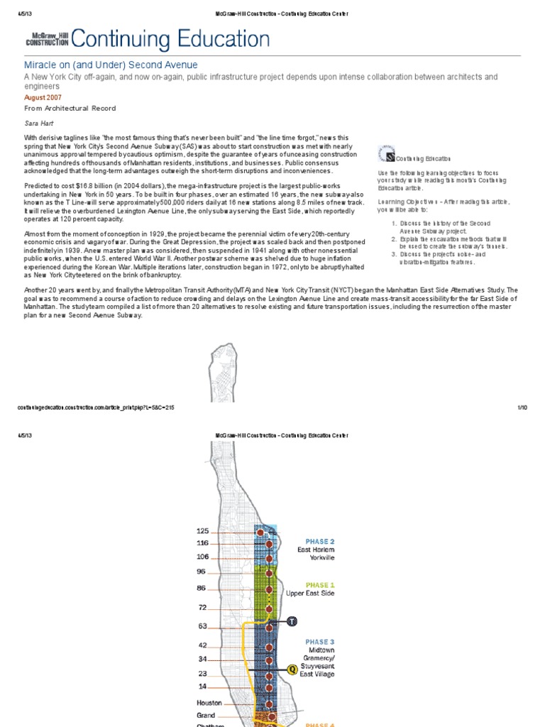 McGraw-Hill Construction - Continuing Education Center | PDF | Tunnel ...