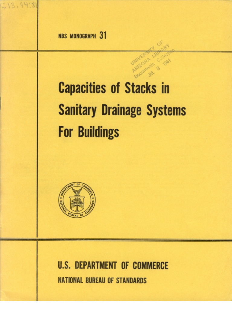 Capacity of Vertical Drainage Stack | PDF | Sanitary Sewer | Pipe ...